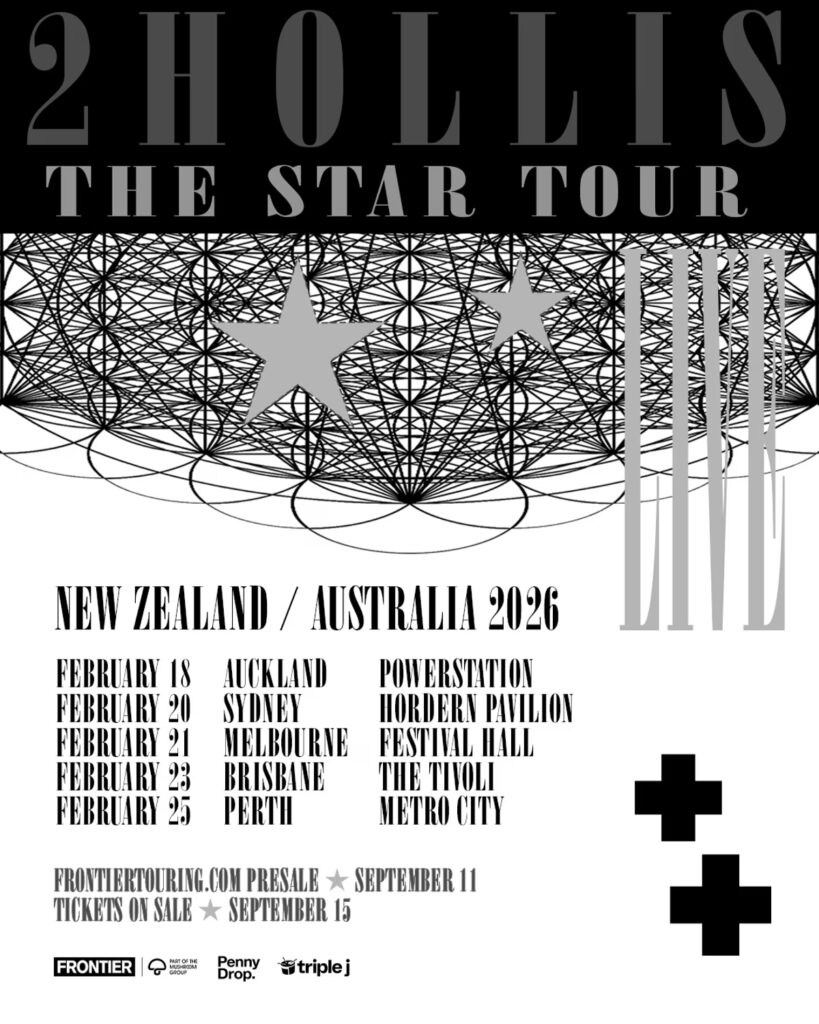 2hollis (USA) returns to NZ on The Star Tour – February 2026 – Muzic.NZ