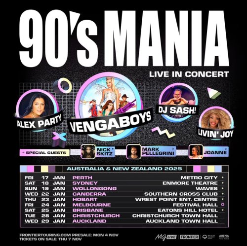 90’s Mania – Live In Concert: Vengaboys with special guests DJ Sash ...