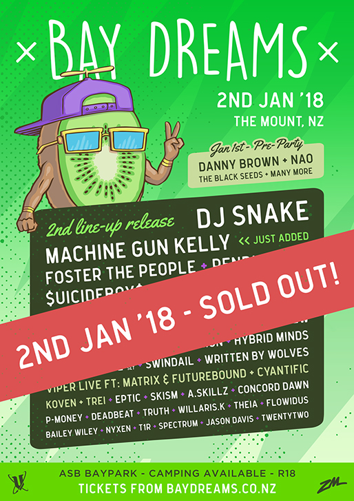 Bay Dreams sells out in record time – Muzic.NZ