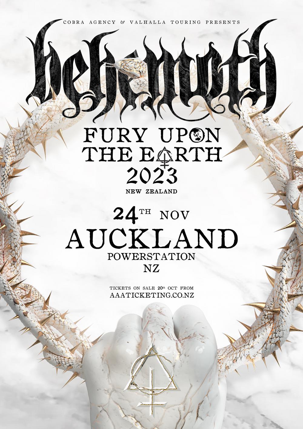 Behemoth Announce NZ Show – Muzic.NZ