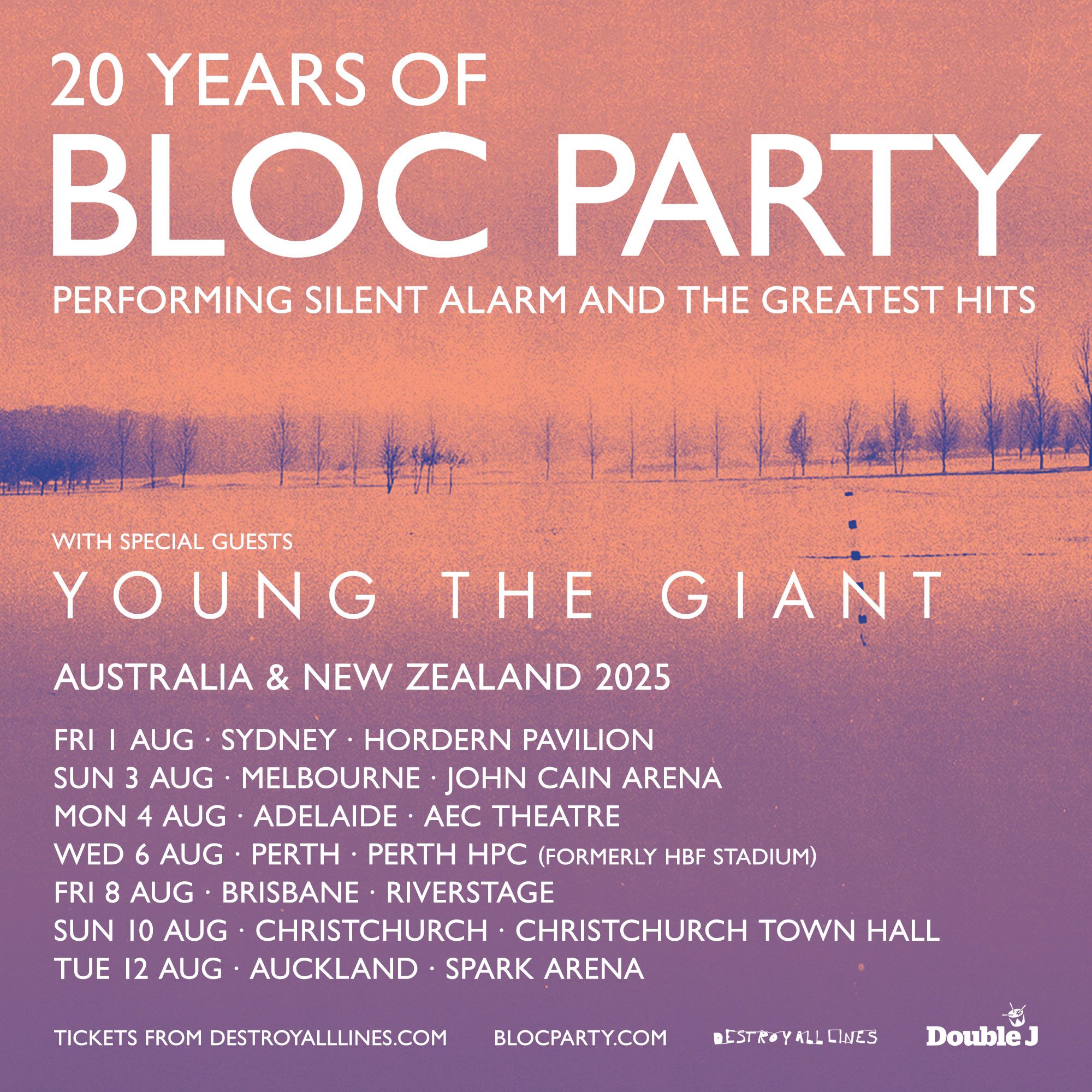 Bloc Party announce New Zealand anniversary tour celebrating 20 years ...