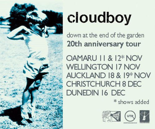 Cloudboy announce matinee shows & release new (old!) video – Muzic.NZ