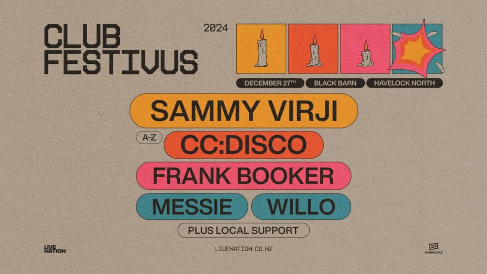 Club Festivus is back this summer with a huge line-up – Muzic.NZ