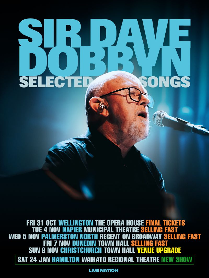 Sir Dave Dobbyn Announces 2026 Hamilton Stop on Selected Songs Tour ...