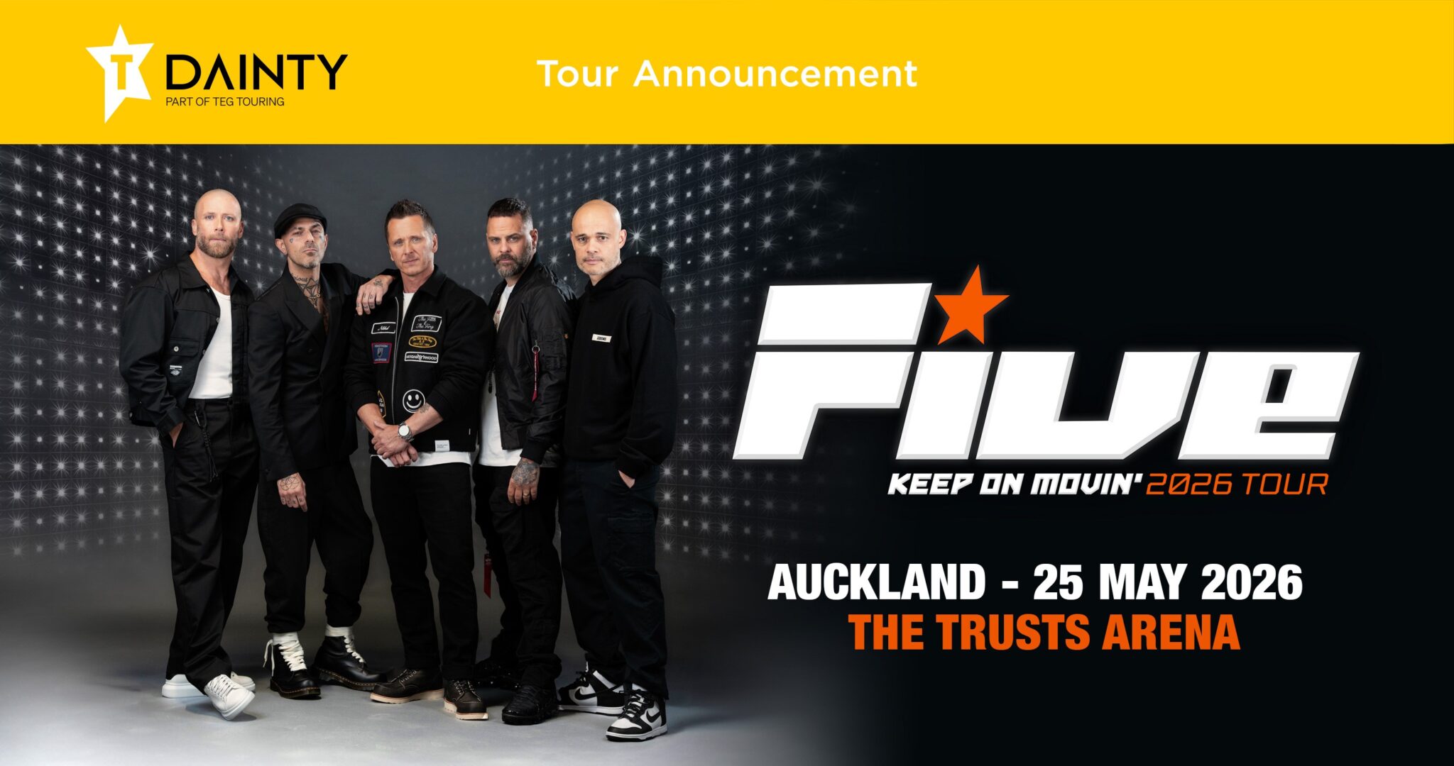 UK Band Five Reunite For Keep On Movin’ 2026 NZ Show – Muzic.NZ