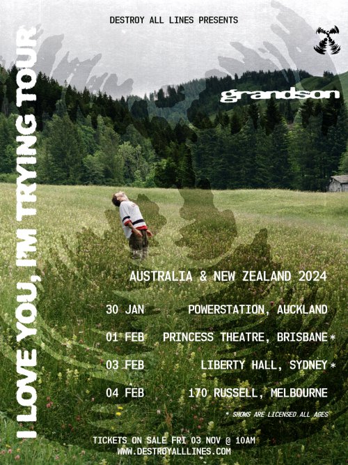 Grandson Announces Debut Australia & NZ Tour – Muzic.NZ