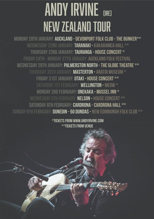 Irish Legend Andy Irvine returns for full NZ Tour – Muzic.NZ