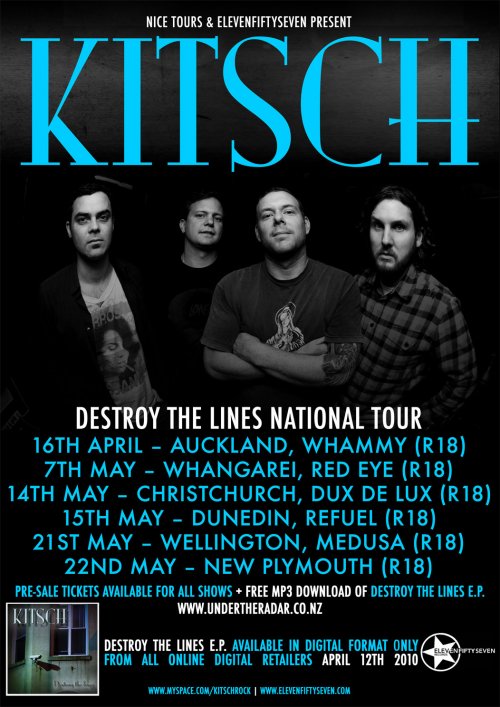 Kitsch are back – a new release, a newish bass player & a national tour ...