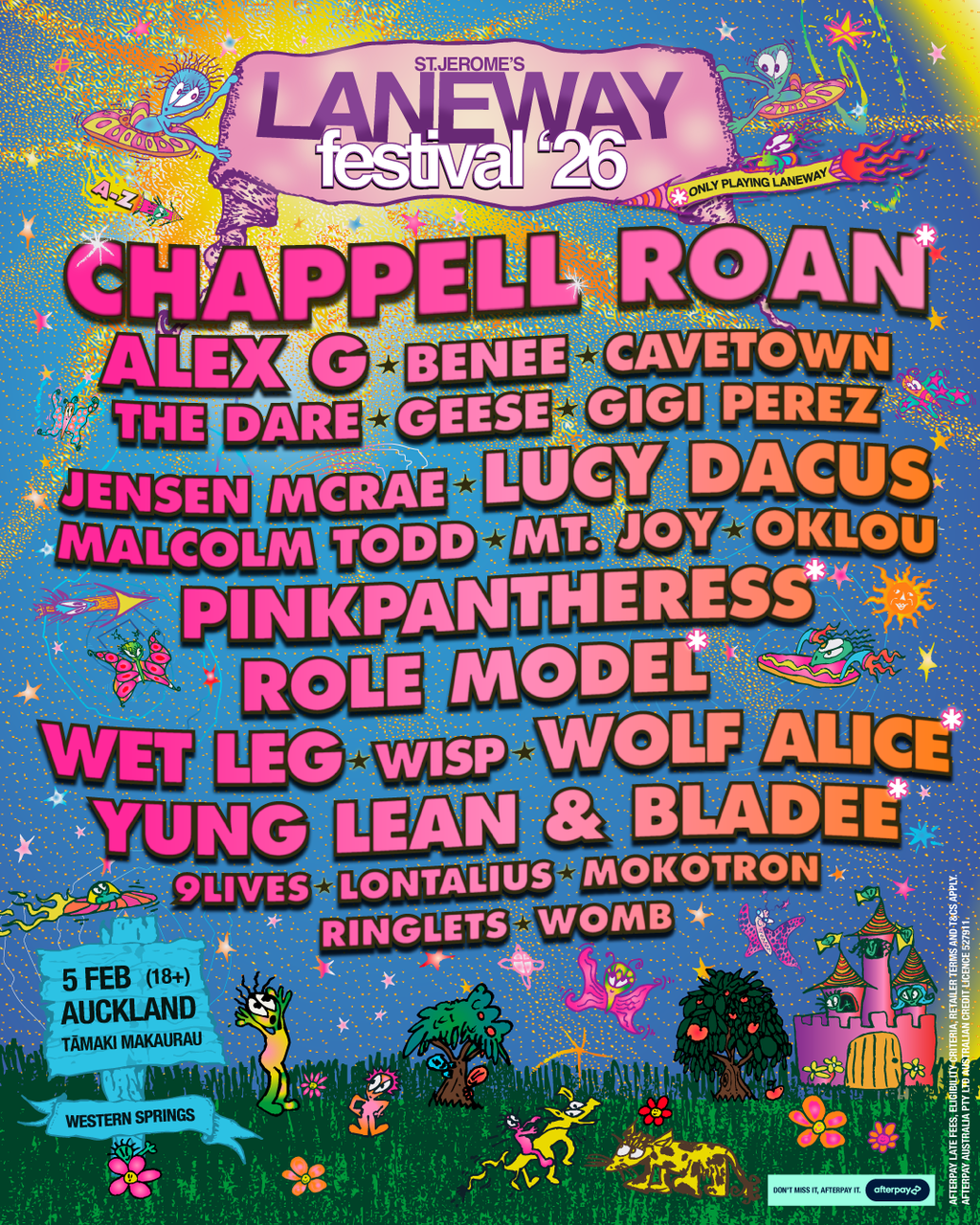 Laneway Festival 2026 – Lineup Out Now – Muzic.NZ