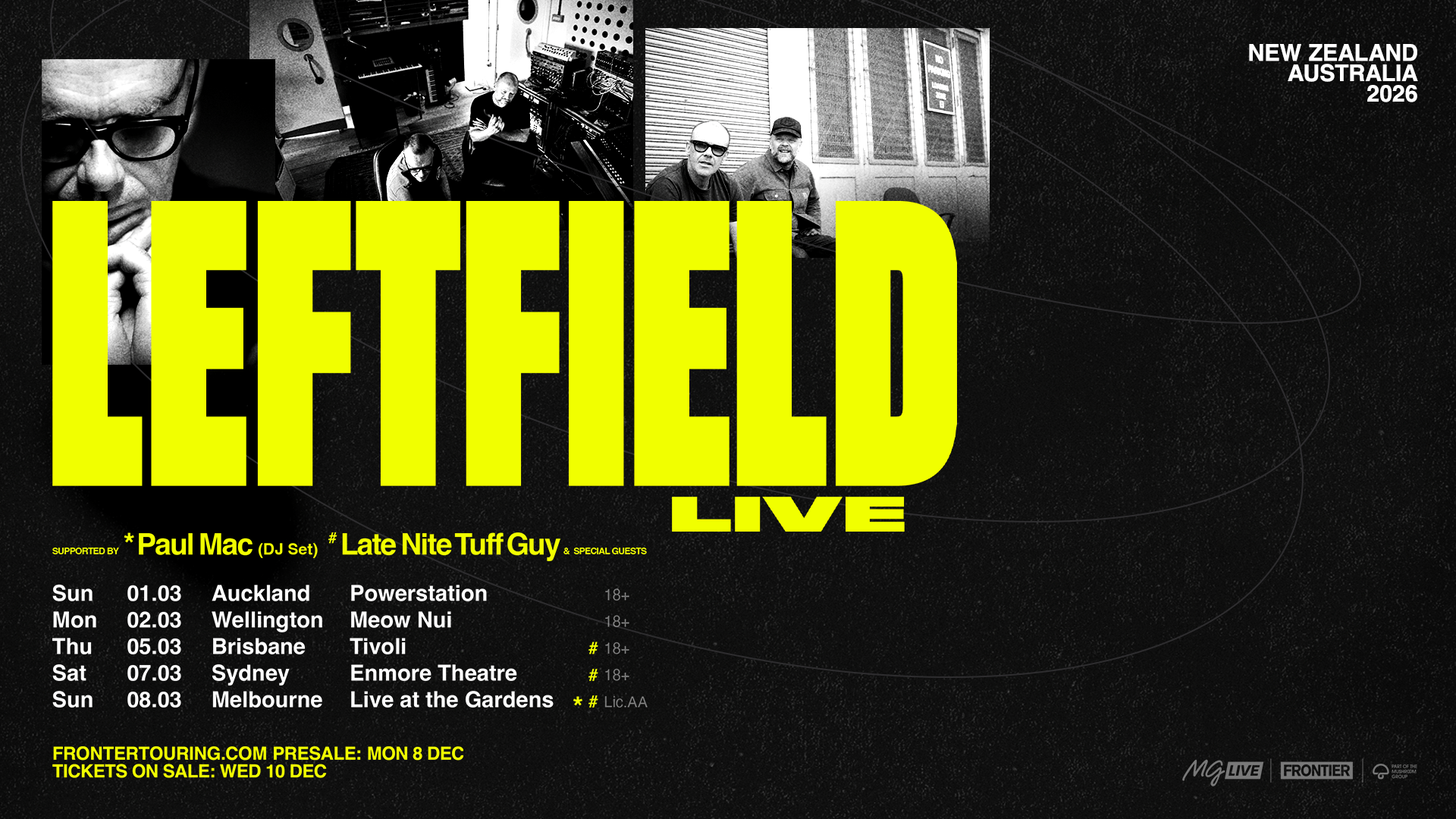 Leftfield UK Return To New Zealand In March 2026 Muzic NZ