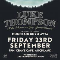 Luke Thompson Announces New Auckland Show – Muzic.NZ
