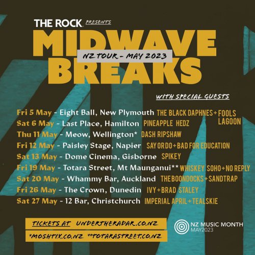 Midwave Breaks announce Special Guests for NZ Tour – Muzic.NZ