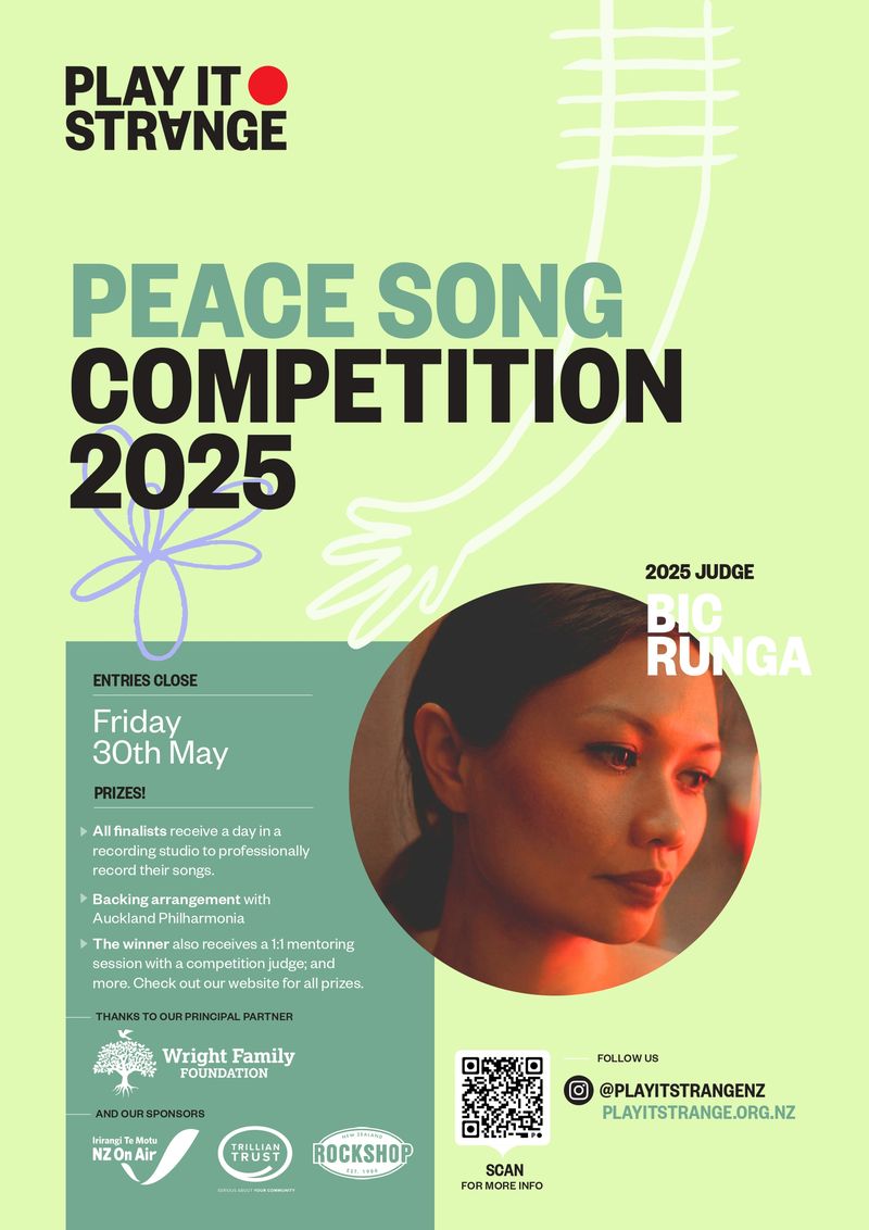 Winners Announced for the Play It Strange Peace Song Competition – Muzic.NZ