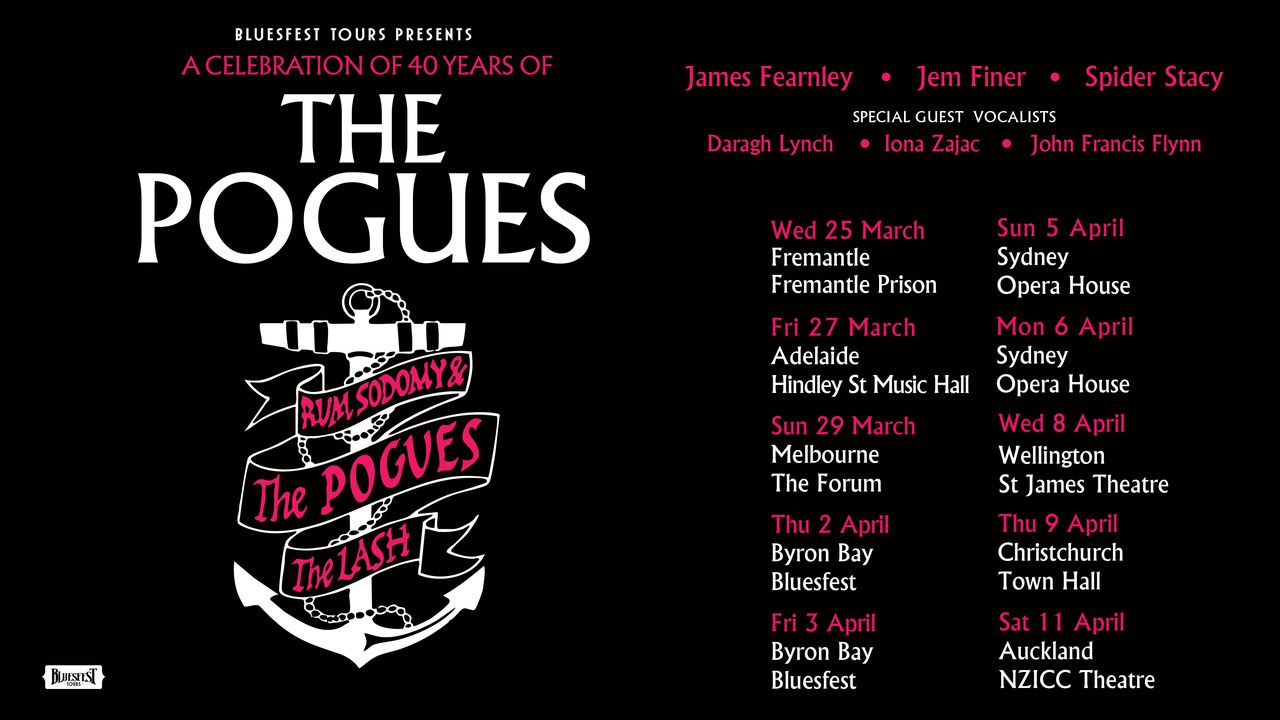 Bluesfest Tours Announces The Pogues NZ Tour – Muzic.NZ