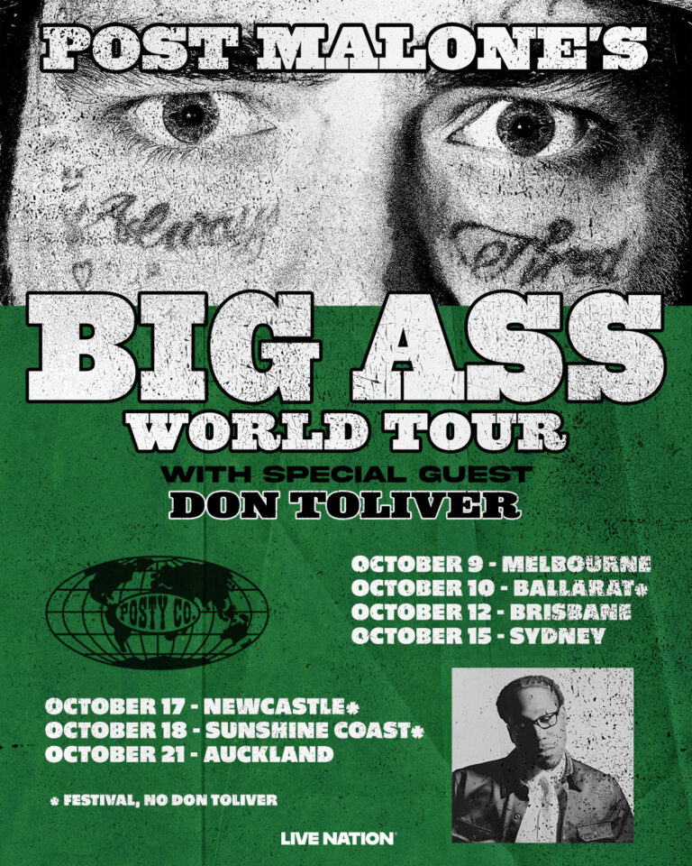 Post Malone Presents The Big Ass World Tour New Zealand 2026 – Muzic.NZ