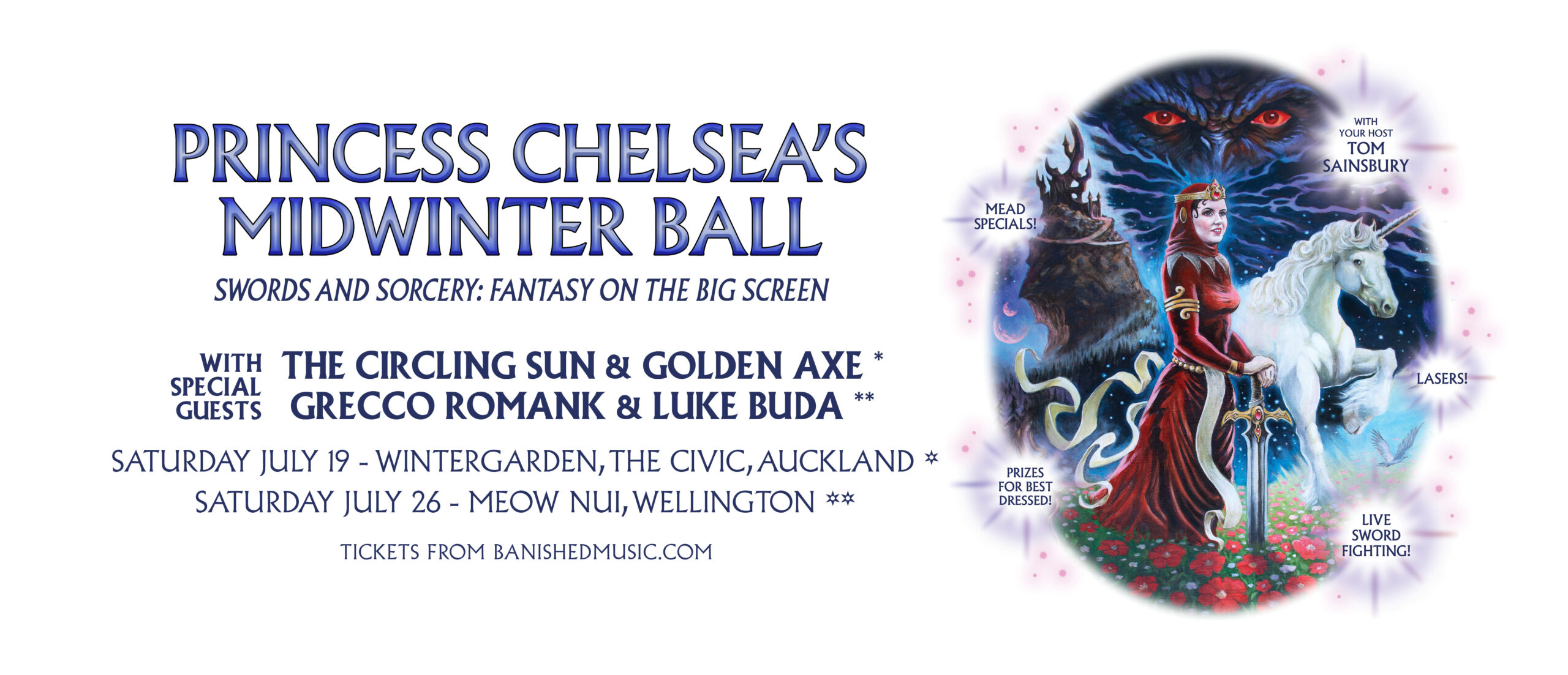 Banished Music Presents Princess Chelsea’s Midwinter Ball – Muzic.NZ