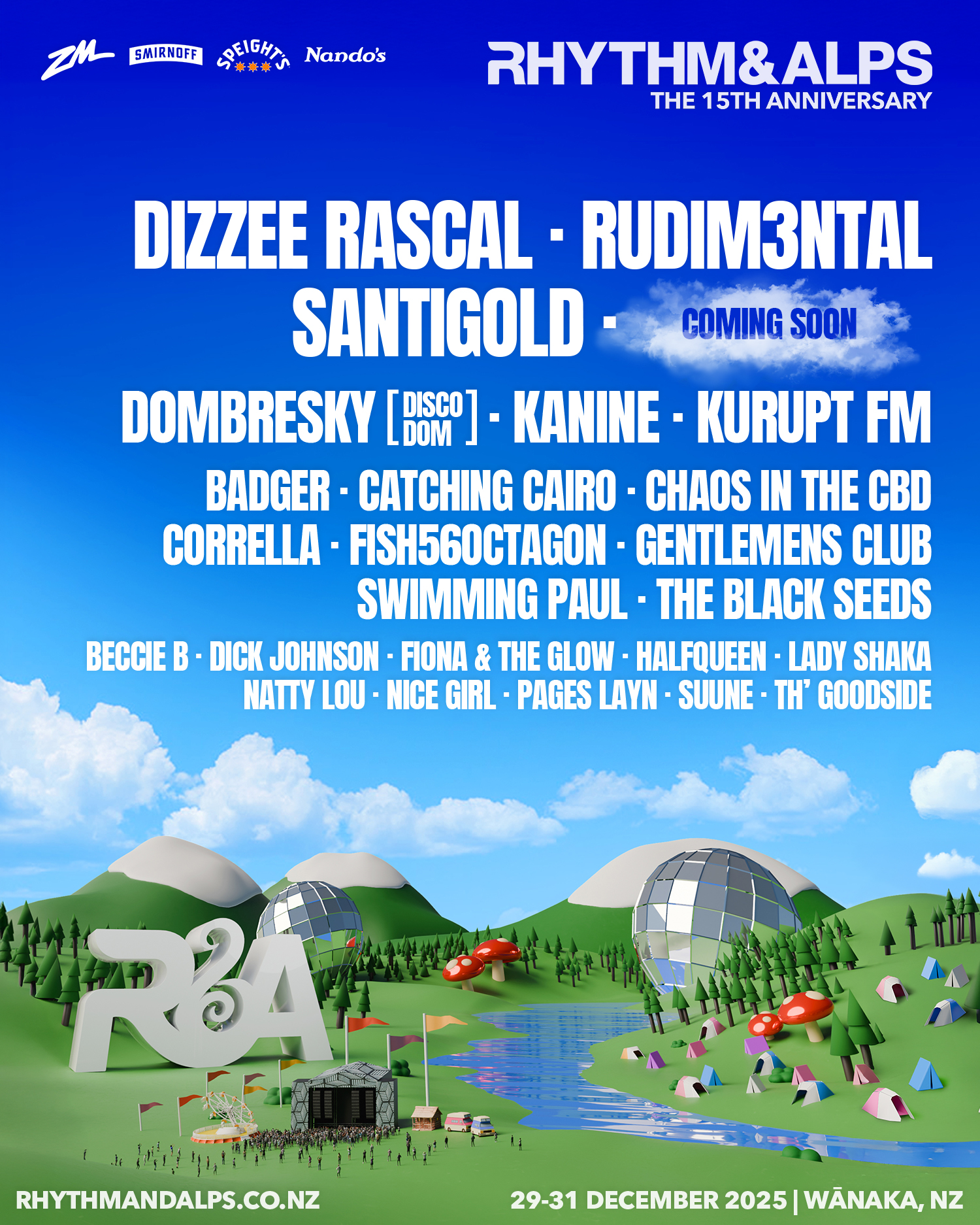 Rhythm and Alps 2025 Lineup Announced – Muzic.NZ