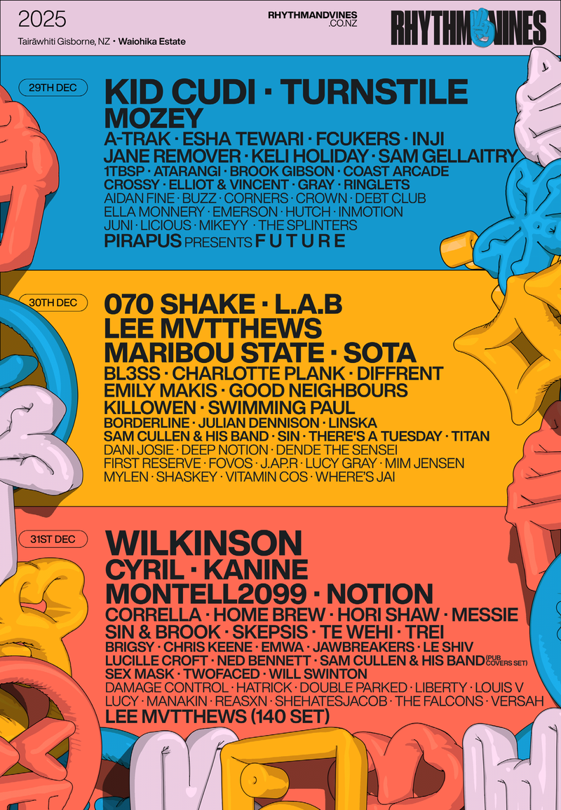 Rhythm and Vines Announce Full Schedule, Map & Final Acts – Muzic.NZ
