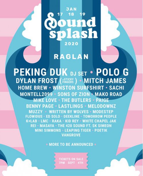 Soundsplash 2020 – First line-up announced – Muzic.NZ