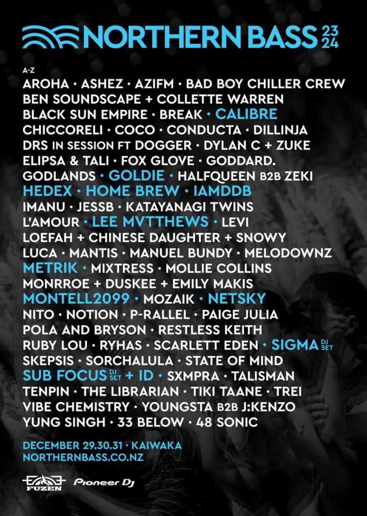The full Northern Bass line-up has landed – Muzic.NZ