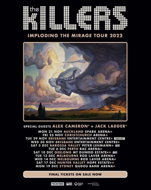 The Killers announce special guests Jack Ladder on Imploding The Mirage NZ Tour 2022 – Muzic.NZ