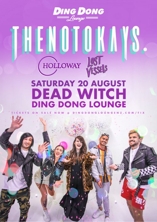 The Not Okays announce show at Ding Dong Lounge, 20 August 2022 – Muzic.NZ