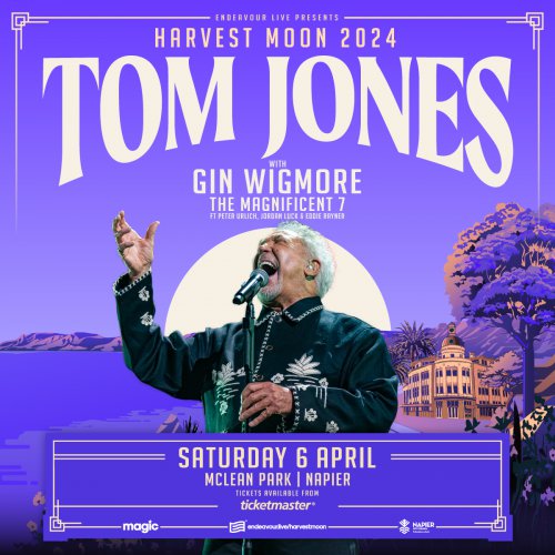 Tom Jones to Headline Harvest Moon Concert in Napier – Muzic.NZ