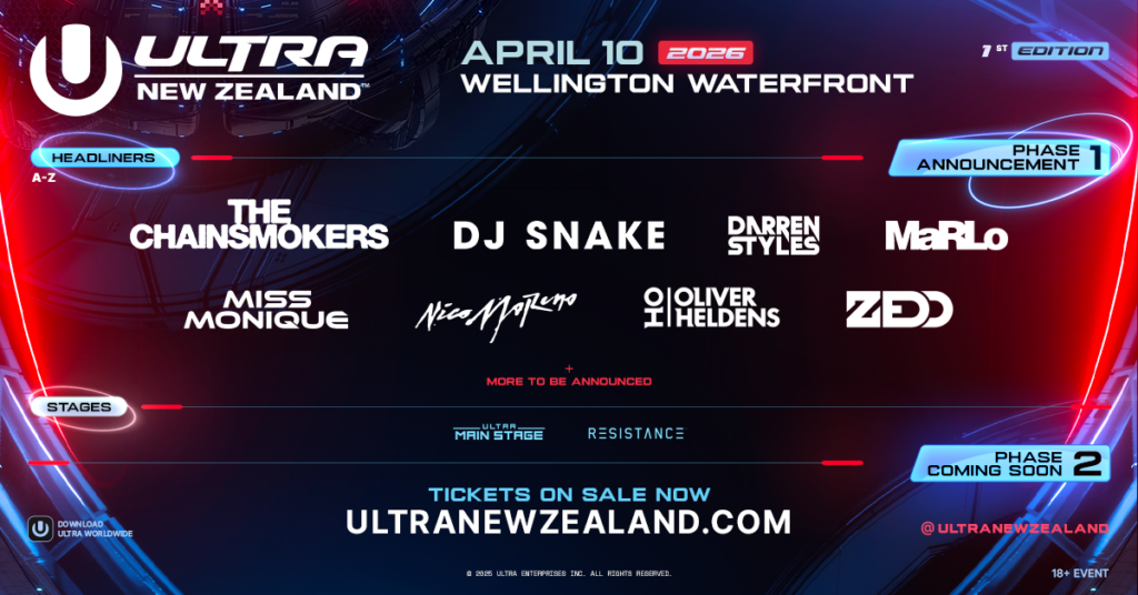 Ultra Music Festival Coming to the Capital in 2026 – Muzic.NZ