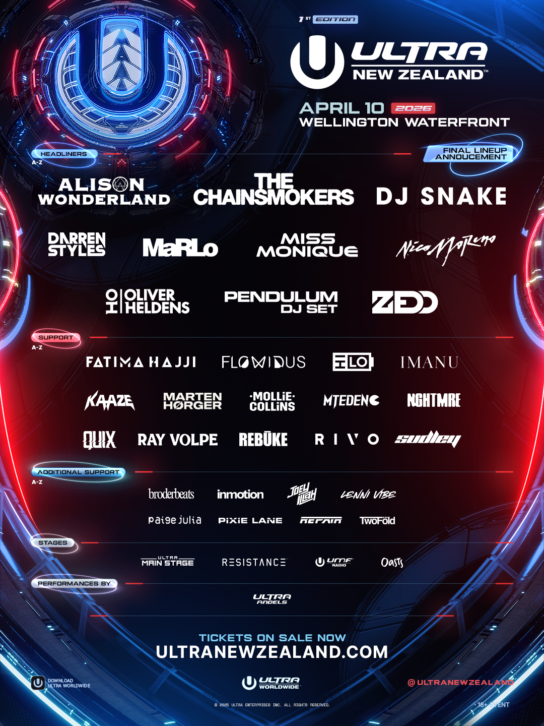 Ultra New Zealand 2026 Unveils Full Lineup – Muzic.NZ